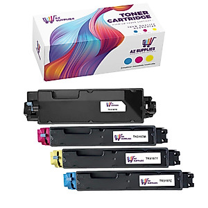 AZ SUPPLIES Compatible Toner Cartridge Replacement for Kyocera TK-5197 TK-5197K TK-5197C TK-5197M TK-5197Y TASKalfa 306ci TASKalfa 307ci (Black, Cyan, Magenta, Yellow - 4 Packs)