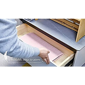 Dish Drying Mat for Kitchen Counter, Microfiber Dish Drying Pad 2 Pack Large Size Absorbent Dishes Drainer Mats (pink)