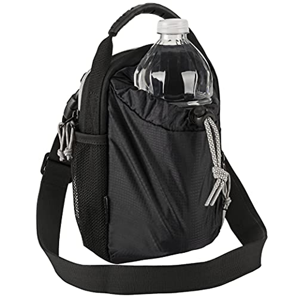 2nd Childhood Festival Crossbody Bag; XL Water Bottle Carrier with Zippered Pocket to Hold Phone, Wallet, and Keys