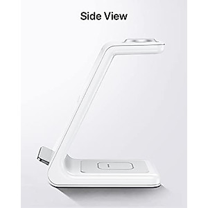 Intoval Wireless Charging Station, 3 in 1 Charger for Apple iPhone/iWatch/Airpods,iPhone15 14,13,12,11 (Pro,Pro Max)/XS/XR/XS,iWatch9/8/Ultra2-1/7/6/SE/5/4/3/2,Airpods Pro2/Pro1/3 (A3,White)