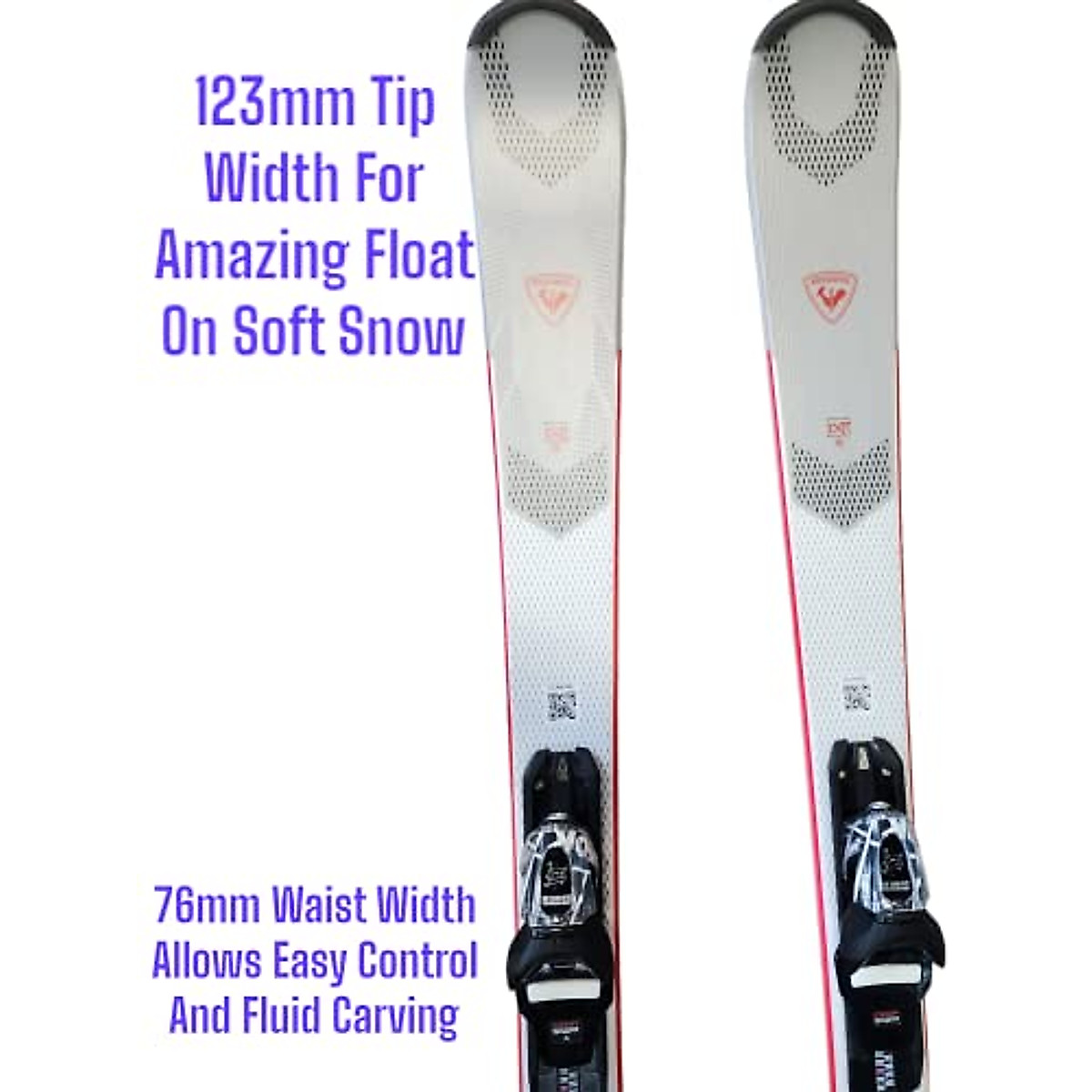 Rossignol Experience 76 Snow Skis with Bindings - Mens/Womens Downhill All Mountain Ski Package Includes Skis, Look Express Bindings, and Switchbak Goggles. (152cm)