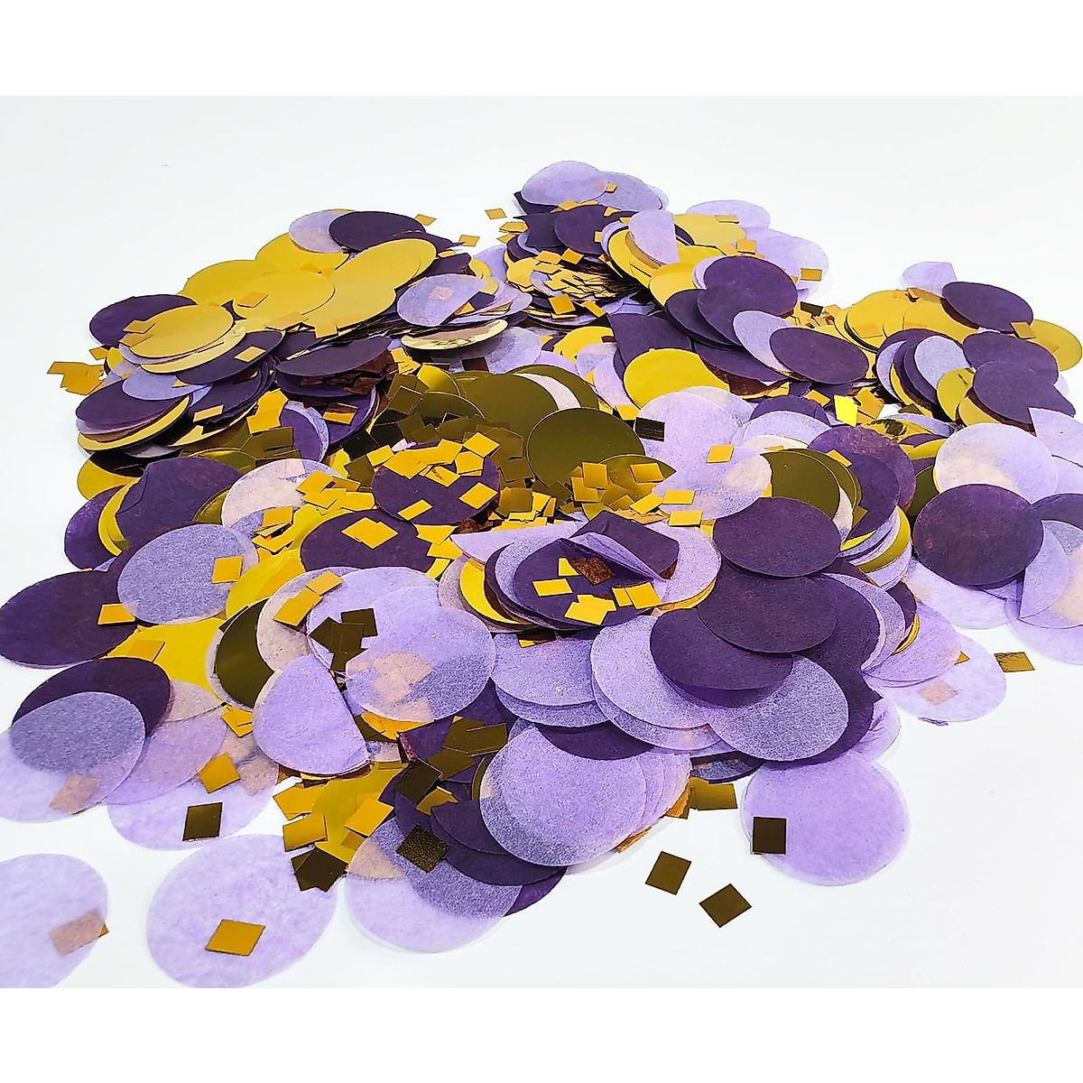 Purple Gold Confetti/Purple Gold Birthday Decorations/Purple Gold Party Table Decorations Purple Gold Graduation Party Decorations//Eid Mubarak Decorations/Purple Gold Baby Shower