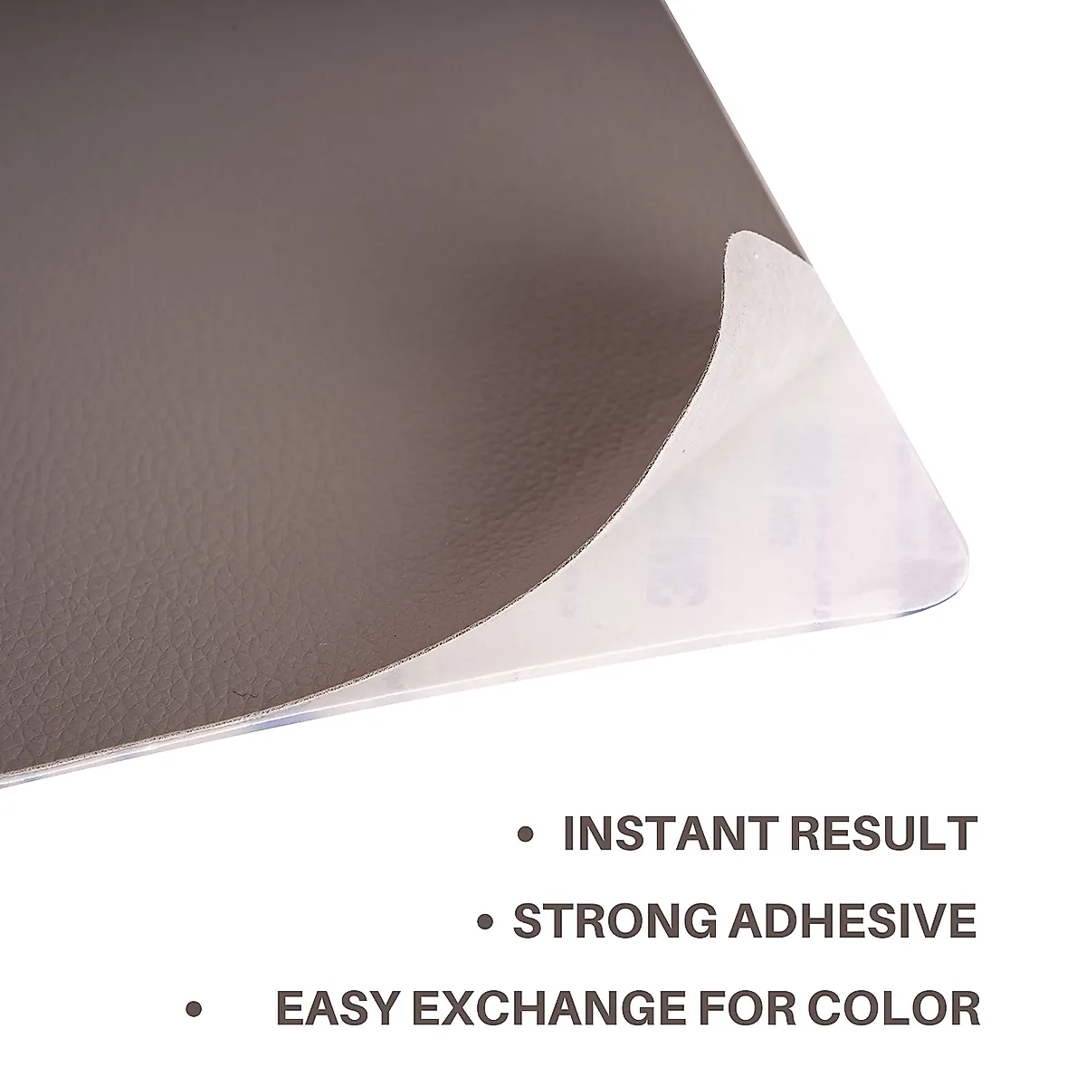 Johnson & Smith Leather Patch - Large 8"x11" Leather Repair Patch - Self Adhesive Leather Repair Patches for Furniture - Couch, Car Seats, Chair Repair with 3M Adhesive - Black Textured