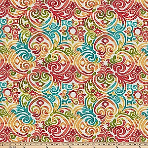 Pillow Perfect 619859 Outdoor/Indoor Corinthian Dapple Chair Pads, 15.5" x 14.5", Blue, 2 Pack