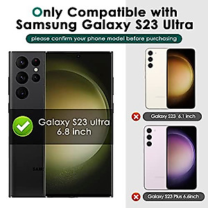 MIUOLV for Galaxy S23 Ultra Screen Protector, [3 Pack] Samsung Galaxy S23 Ultra Screen Protector, Soft EPU [Not Glass] Hydrogel Film Full Covered, High Definition, Scratch Self Recovery, Bubble Free