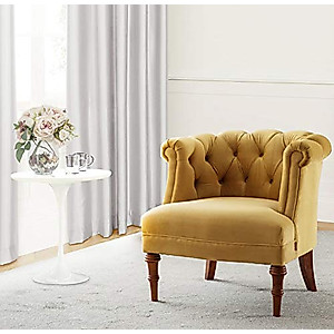 Jennifer Taylor Katherine Tufted Accent Chair, Large, Gold