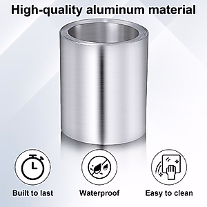 Ripeng 50 Feet Aluminum Flashing Roll Roof Flashing for Roof and Garden Preventing Roofing Stains Roof Strip for Moss and Mildew Prevention (1 Roll,6'' x 50' x 0.0078'')