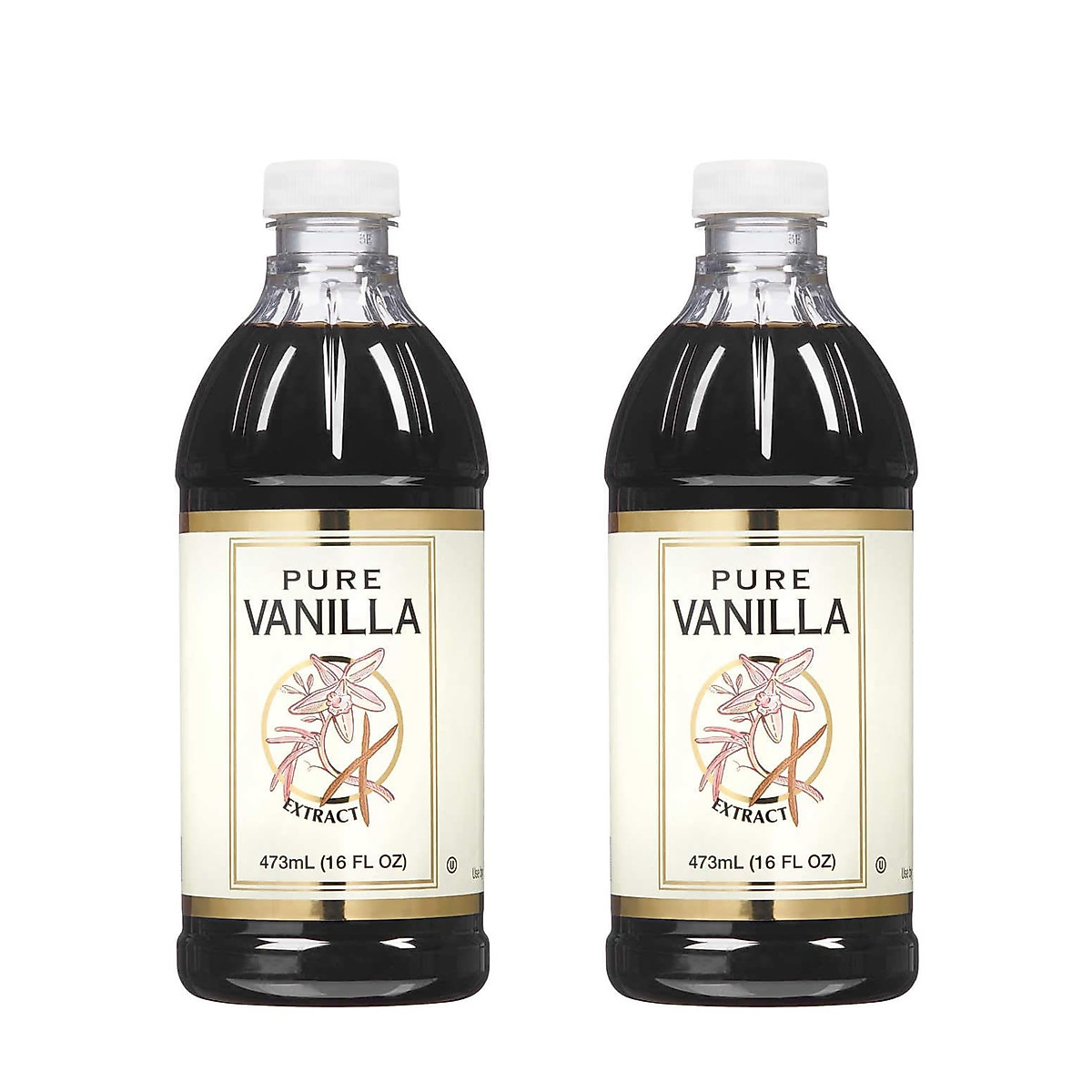 Signature Pure Vanilla Extract, Deep, Rich Flavor and Aroma , Total Net Weight: 16 fl oz (473 ml) - Pack of 2
