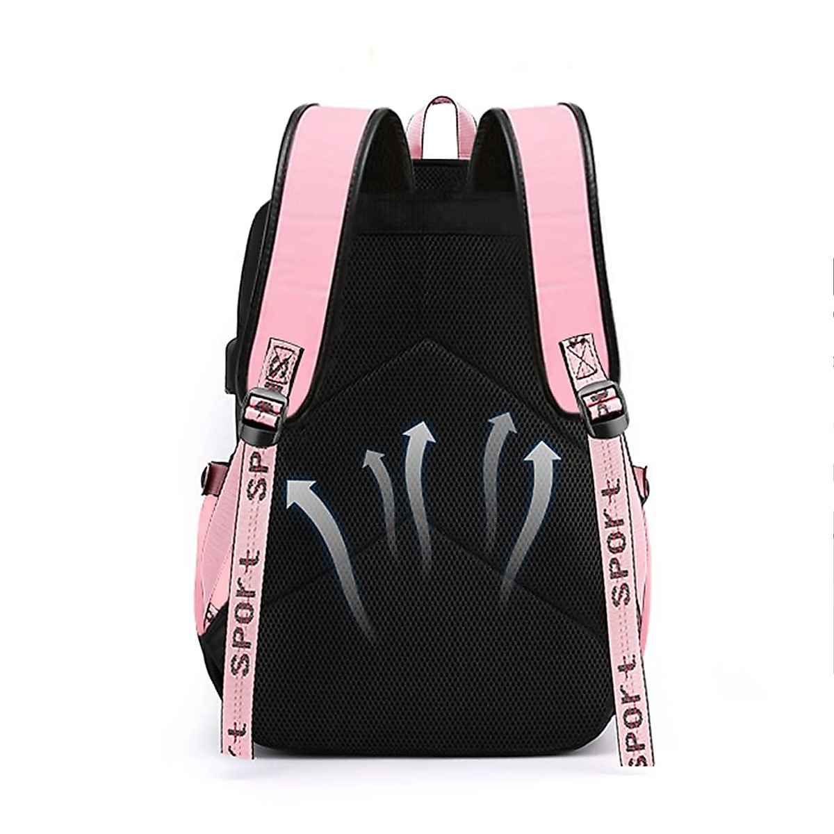 BEBBEE Unisex Bangtan boys Laptop Backpack Middle School Students Bookbag Outdoor Daypack for Girls Boys School (L)