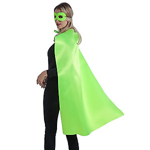 Kidsfere Superhero Capes and Masks for Adults Women Man - Party Capes for Team Spirit Building - 12 Mixed Colors