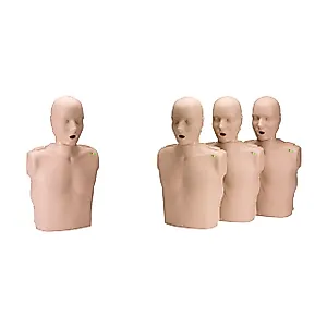 Prestan Professional Adult Medium Skin CPR-AED Training Manikin 4-Pack (with CPR Monitor)