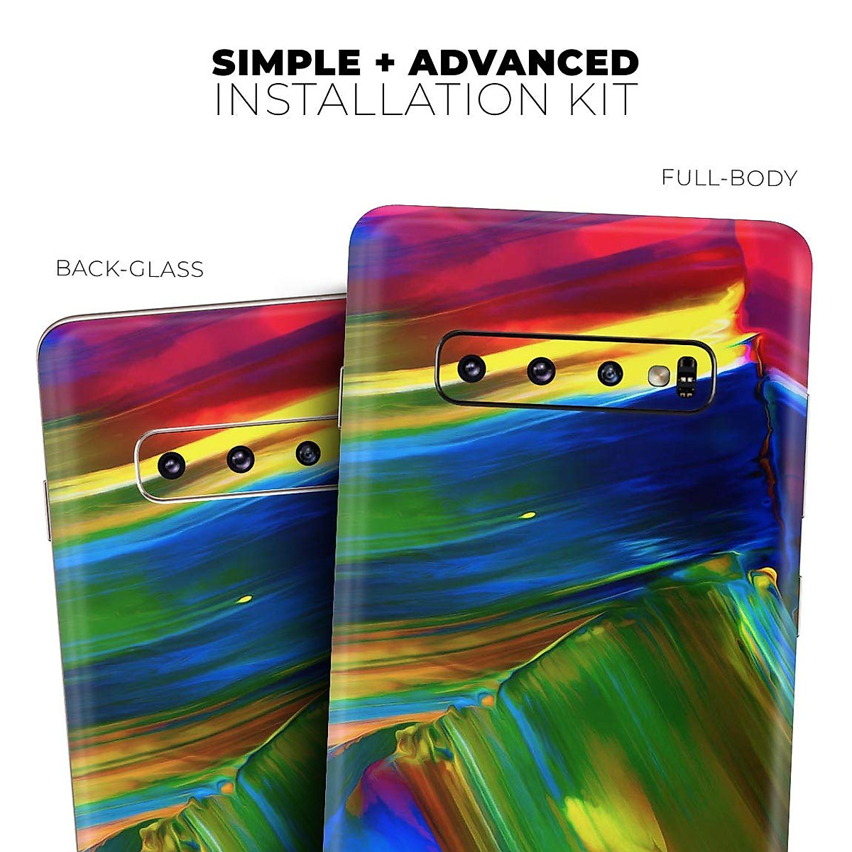 DesignSkinz Blurred Abstract Flow V29 Protective Vinyl Decal Wrap Skin Cover Compatible with The Samsung Galaxy S20 (Screen Trim & Back Glass Skin)
