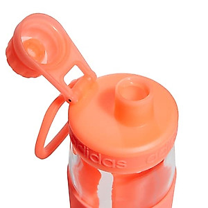 adidas 720 Ml (24 Oz) Squad Refillable Glass Water Bottle, Acid Red, One Size