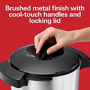 Hamilton Beach 45 Cup Coffee Urn and Hot Beverage Dispenser, Silver