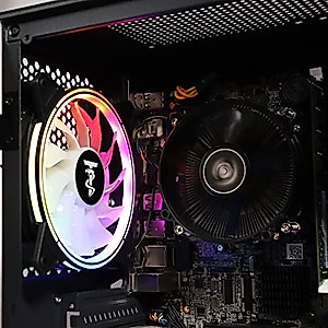 ViprTech Snowstorm Gaming PC Desktop Computer - AMD Ryzen 3 2200G, AMD Radeon Vega 8 Graphics, 8GB DDR4 RAM, 128GB M.2 SSD, 500GB HDD, WiFi, RGB, Windows 10 Pro, 1 Year Warranty, USA Built