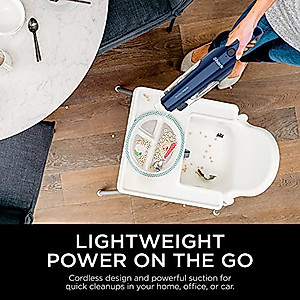 Shark CH964AMZ 2-in-1 Cordless & Handheld Vacuum Ultracyclone System, Ultra-Lightweight and Portable for Car and Home, Blue