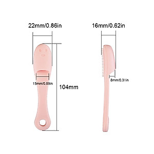 Cat Chin Brush,Cat Chin Cleaner,Finger Brush Silicone Pet Toothbrush,Cat Finger Toothbrush for Pet Dental Care, Finger Brushes Suitable for Puppies and Cats,Dog Toothbrush Finger (B-2PC)