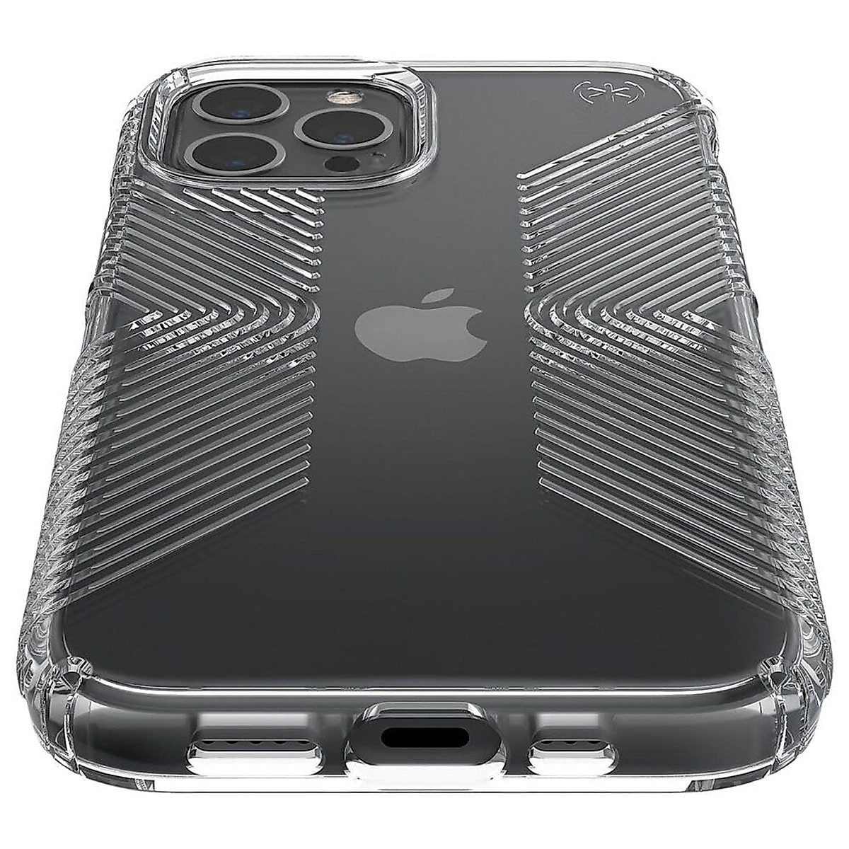 Speck iPhone 12 Clear Case - Drop Protection Fits iPhone 12 Pro & iPhone 12 Phones - Built for MagSafe - Anti-Yellowing & Anti-Fade with Dual Layer Slim Design 6.1 Inch - Perfect Clear Presidio