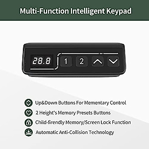 FEZIBO Corner Standing Desk, 48 Inches L Shaped Standing Desk, Electric Stand Up Corner Desk, Home Office Sit Stand Desk with White Top and White Frame