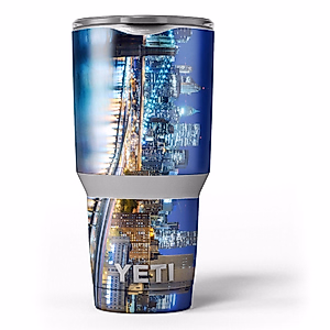 Design Skinz CityLife Blur - Skin Decal Vinyl Wrap Kit Compatible with The Yeti Rambler Cooler Tumbler Cups