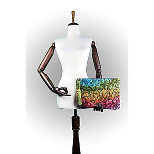 Clutch Purses for Women, Summer Bag, Handbag,Small Women Bag, Evening Bag (Pyramid Multicolor)