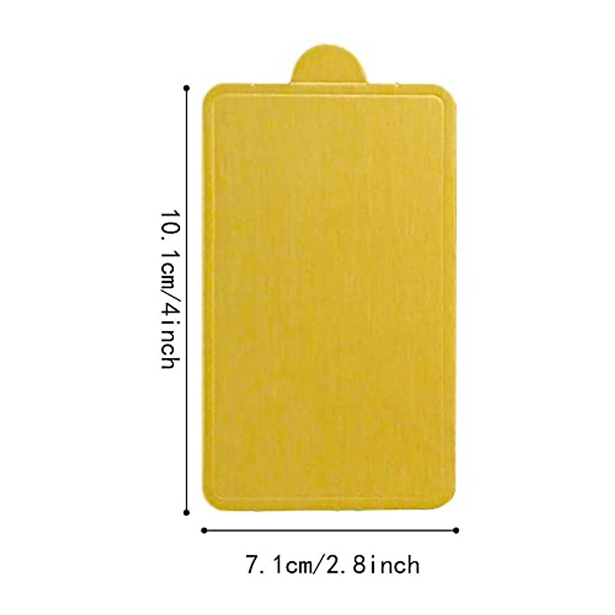 Abnaok Mini Cake Boards Golden Cardboard Mousse Cake Base 100PCS Cake Paper Board Dissert Plates Circle Patries Cardboard Cupcake Base Display Dessert Board Grease (Square Cake Base)