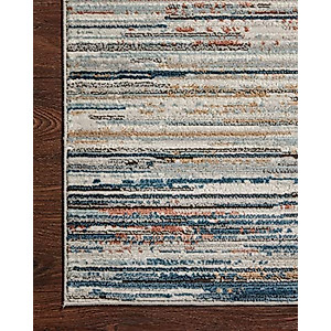 Loloi II Bianca Collection BIA-08 Pebble/Multi 5'-3" x 7'-6" Area Rug