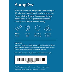 Auraglow Teeth Whitening LED Light, 10X More Powerful Accelerate Whitening Results, Rechargeable LED Light, 16 LED Bulbs
