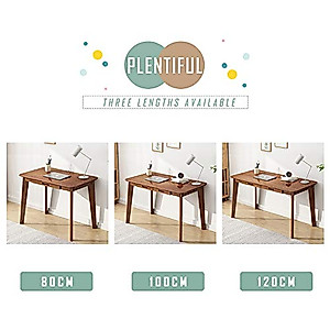 IOTXY Solid Wood Writing Desk - Home Office Workbench Desk with Drawer, Laptop Computer Work Study Table