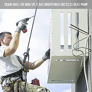 BEWAVE Air Conditioner Drain Hose Kit, Universal Durable Drain Pipe for Mini Split AC Ductless Heat Pump, Portable AC Washer Dishwasher, 20 FT