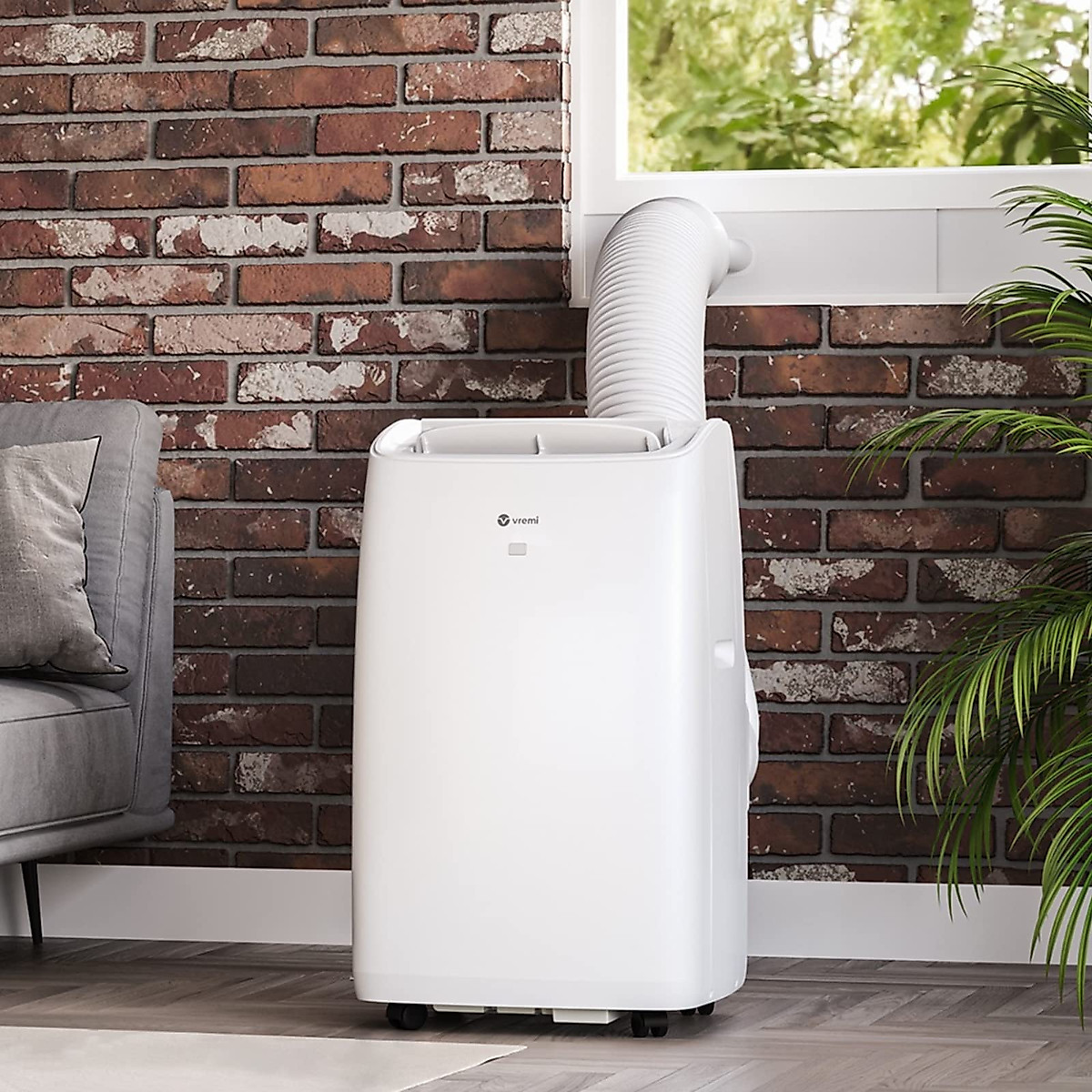 Portable AC Window Vent Kit with 5.9” Exhaust Hose Universal Window Seal Kit for Portable Air Conditioner, Adjustable Portable AC Windows Vent Kit for Sliding Horizontal and Vertical Window