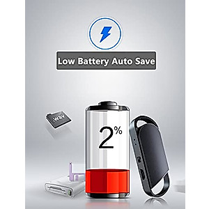 64GB Mini Voice Recorder, Voice Activated Recorder with Triple Noise Reduction, with 750 Hours Recording Capacity and 30 Hours Battery Time for Class Lecture, Interview, Meeting