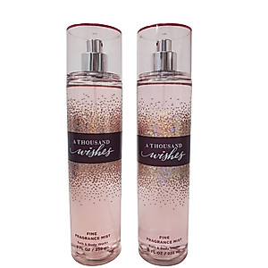 (Set of 2) - Bath & Body Works Fragrance Mist, A Thousand Wishes. 8fl oz/ 236ml Each