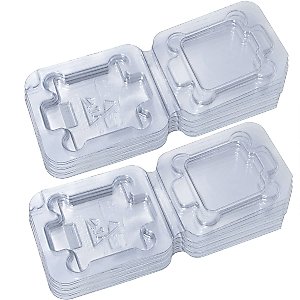 ToToT 14pcs Universal CPU Protection Box 5.5x6.5cm Computer CPU Case Tray Flip Top Container LGA1150 / 1151/1155/1156 i3 i5 i7 CPU Intel Protector Cover