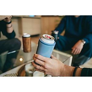 (Official) Blue Mate Trio Vacuum Insulated Tumbler with Lid, Black Leopard, 3-Way Tumbler that Can Keep 11.8 fl oz (350 ml) Cans and 16.9 fl oz (500 ml) Cans Cold Retention, Favorite of the Influencer