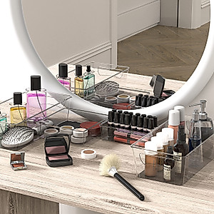 SimpleHouseware Freezer Organizer Storage Bins, Clear, Set of 8