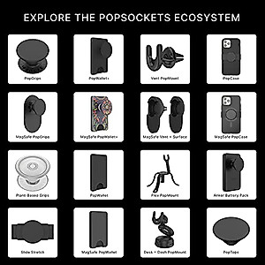 PopSockets: Phone Wallet with Expanding Grip, Phone Card Holder, Wireless Charging Compatible, Wallet for MagSafe - Floral Bohemian