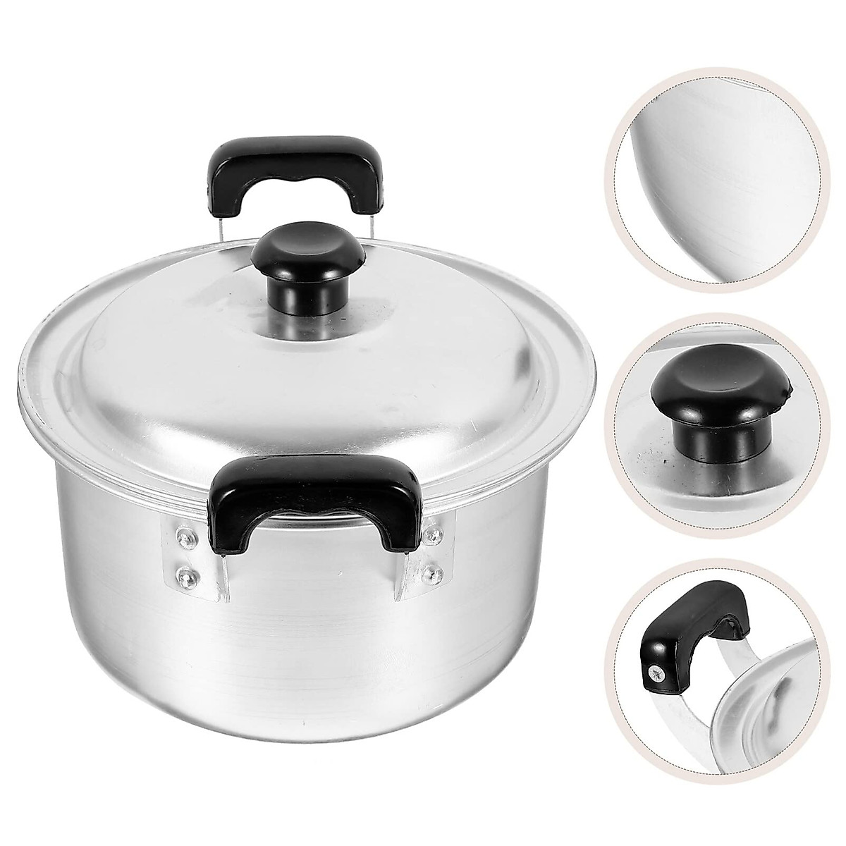 UPKOCH Vintage Aluminum Pot Stock Pot Ramen Pot ramenpot Instant Noodle Pot Kimchi Soup Pot stockpot with lid Oven Pans nonstick Soup Pot Korea Noodle Pot Kitchen Noodle Pot Cook Pot Suki