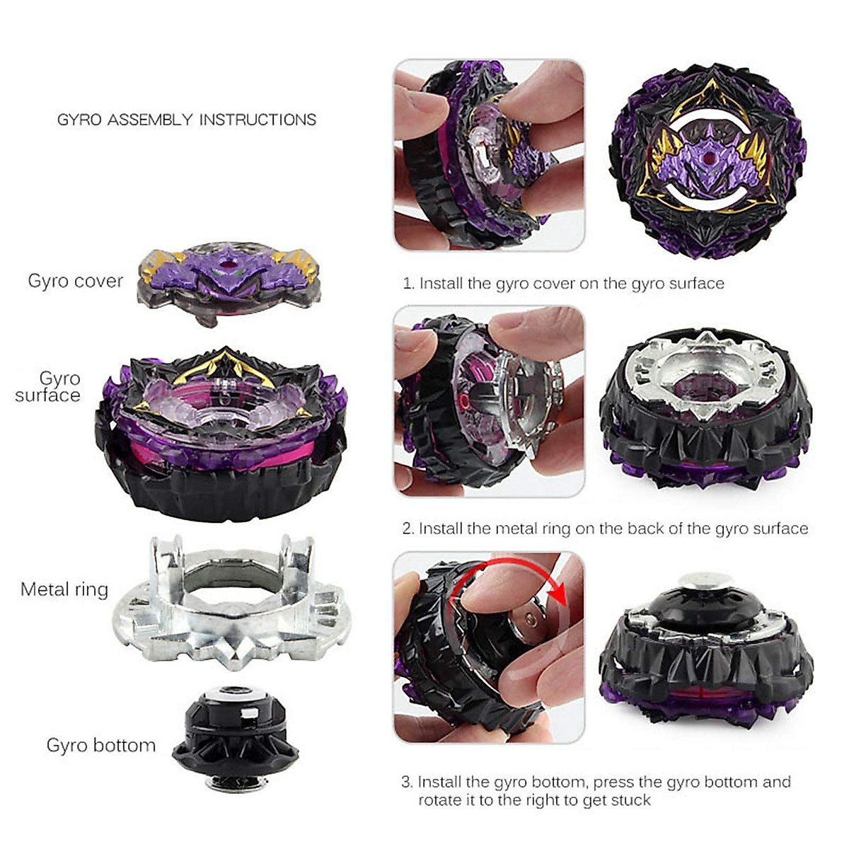 Battling Toys - Gaming Tops Gyro Spinning Brust Toy Superking B-175 Lucifer The End Kou Drift Starter