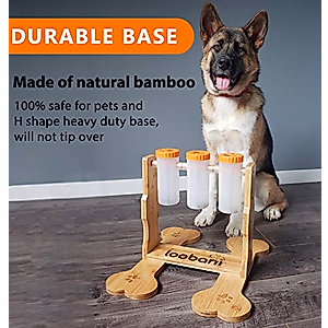 LOOBANI Dog Puzzle Toys Wooden - Interactive Dog Toys for Boredom, IQ Training and Mental Brain Stimulation, Treat Dispensing Dog Toys/Dog Entertainment Toys/Food Slow Feeder for Small to Large Dogs