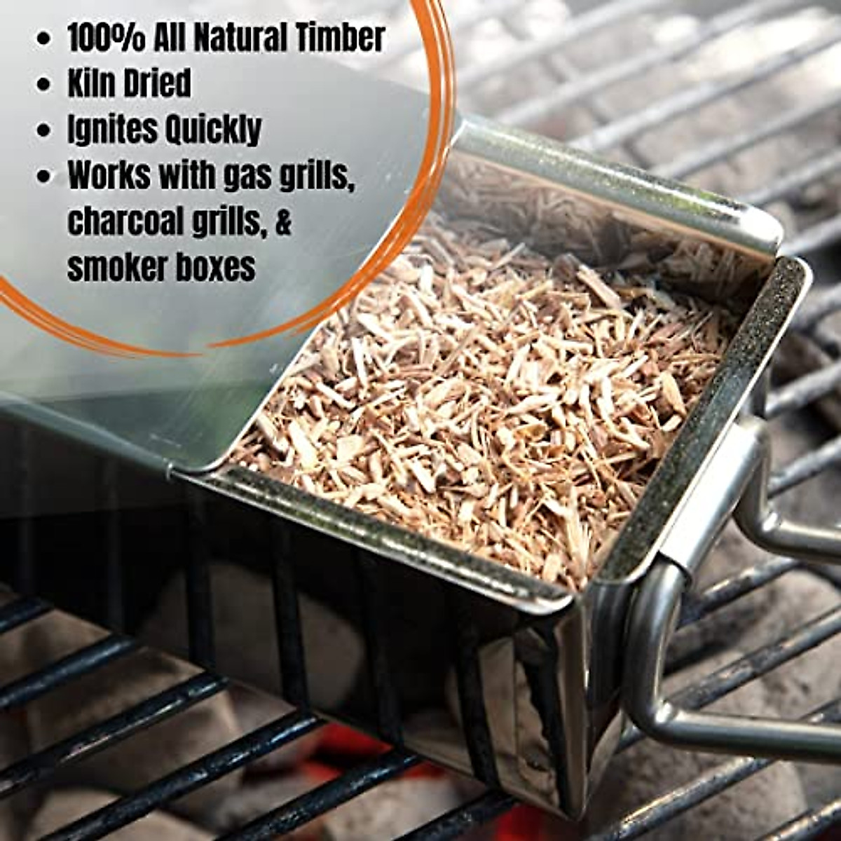 Smoking Chips- Kiln Dried, 3 Pints - 100 Percent Natural Extra Fine Wood Smoker Sawdust Shavings (Cherry, 3 Pack) (0.473176 L)