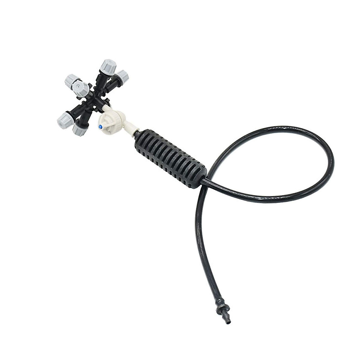 MANHONG Botanical Garden Lawn Nozzle Greenhouse Suspended Cross Atomization Nozzle, Anti-drip Spray Nozzle, Water Mist Cooling Nozzle 10 Sets (Color : 4 x Way)