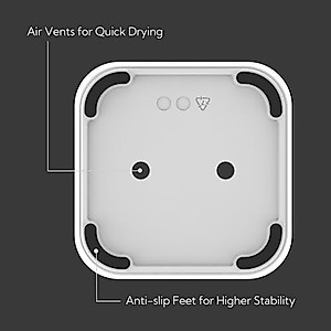 KITCHENDAO XL Universal Knife Block Holder without Knives, with Slots for Scissors and Sharpening Rod, Detachable for Easy Cleaning, Space Saving Slotless Kitchen Knives Storage for Kitchen Counter