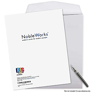 NobleWorks, Great Brother - Huge Thank You Card for Brother (8.5 x 11 Inch) - Sibling Appreciation Notecard, Sweet Thanks Stationery J3238BXG