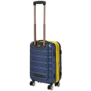 Rockland Melbourne Hardside Expandable Spinner Wheel Luggage, Navy, Carry-On 20-Inch
