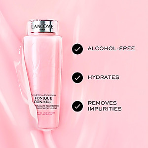 Lancôme Tonique Confort Hydrating Face Toner - with Hyaluronic Acid, Acacia Honey, and Sweet Almond Oil - for Improved Skin Hydration - 13.4 Fl Oz