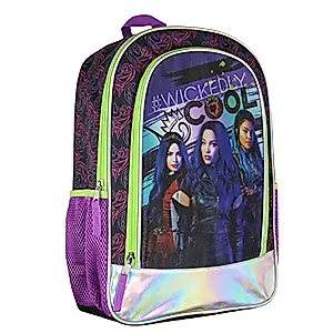 Disney Descendants Backpack Wickedly Cool Mal Uma Evie School Travel Backpack