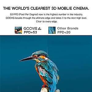 GOOVIS Lite - 3D HD Headsets OLED Display Goggles Glasses, Built-in Adjustment Hyperopia & Myopia Lens Compatible with PC, Smart Phone, Set-top Box, UAV