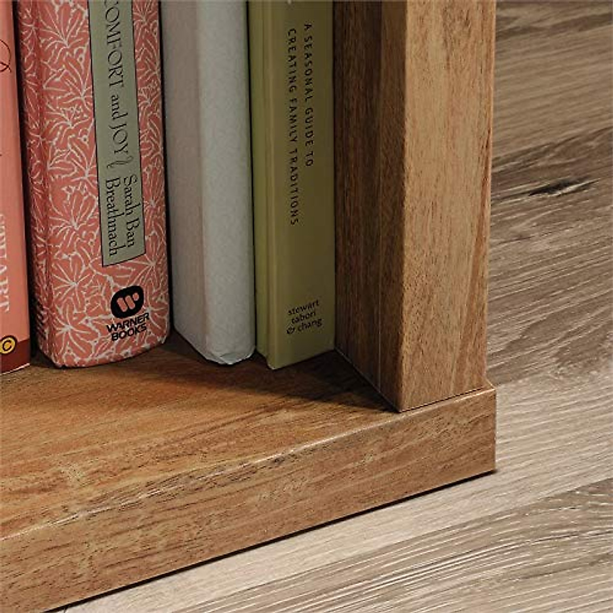 Sauder Miscellaneous Storage 5-Shelf Wood Bookcase in Sindoori Mango, Sindoori Mango Finish