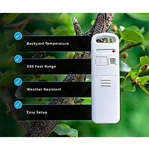 AcuRite 75077A3M Self-Learning Forecast Wireless Weather Station with Large Display and Atomic Clock, Black